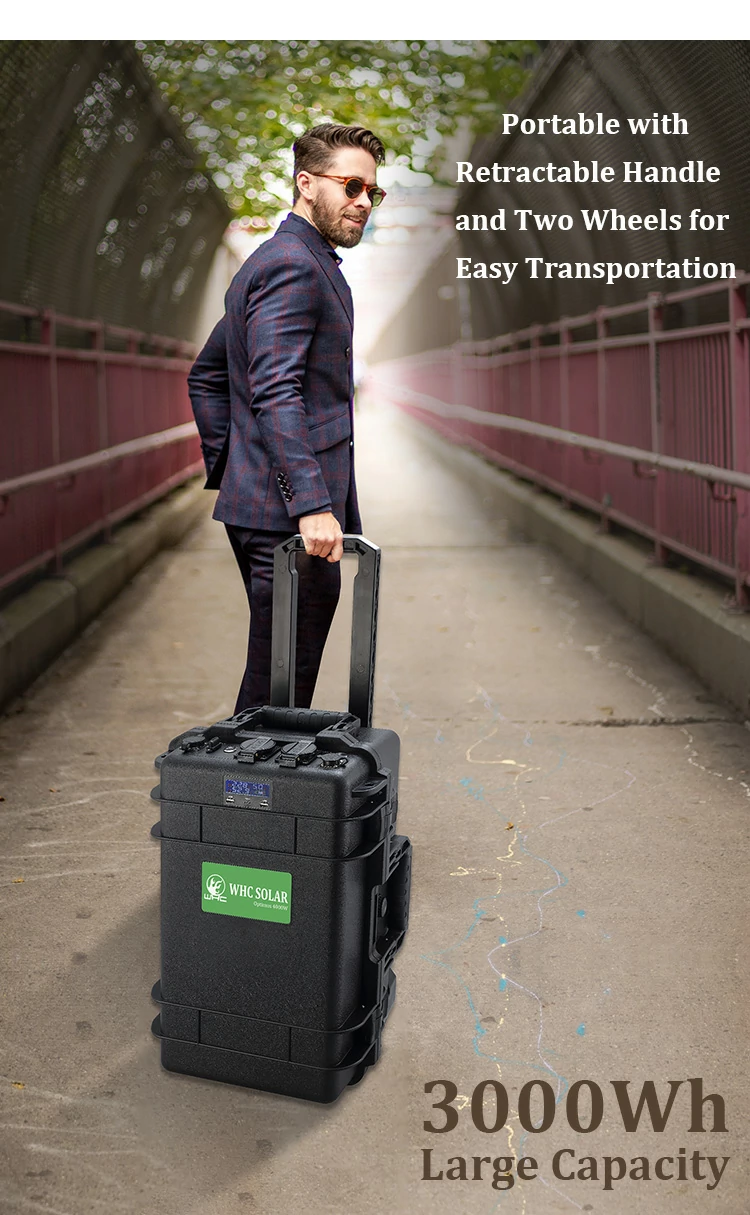 WHC Solar Portable Generator Best 3000w Power Station